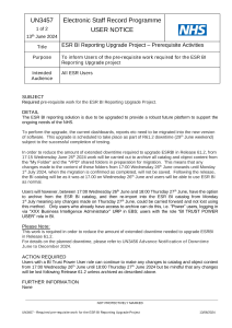 Browse Content - ESR Hub - NHS Electronic Staff Record